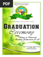 Deped Matatag Graduation Program Cover Editable Template | PDF