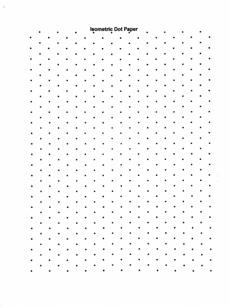Isometric Dot Paper | PDF
