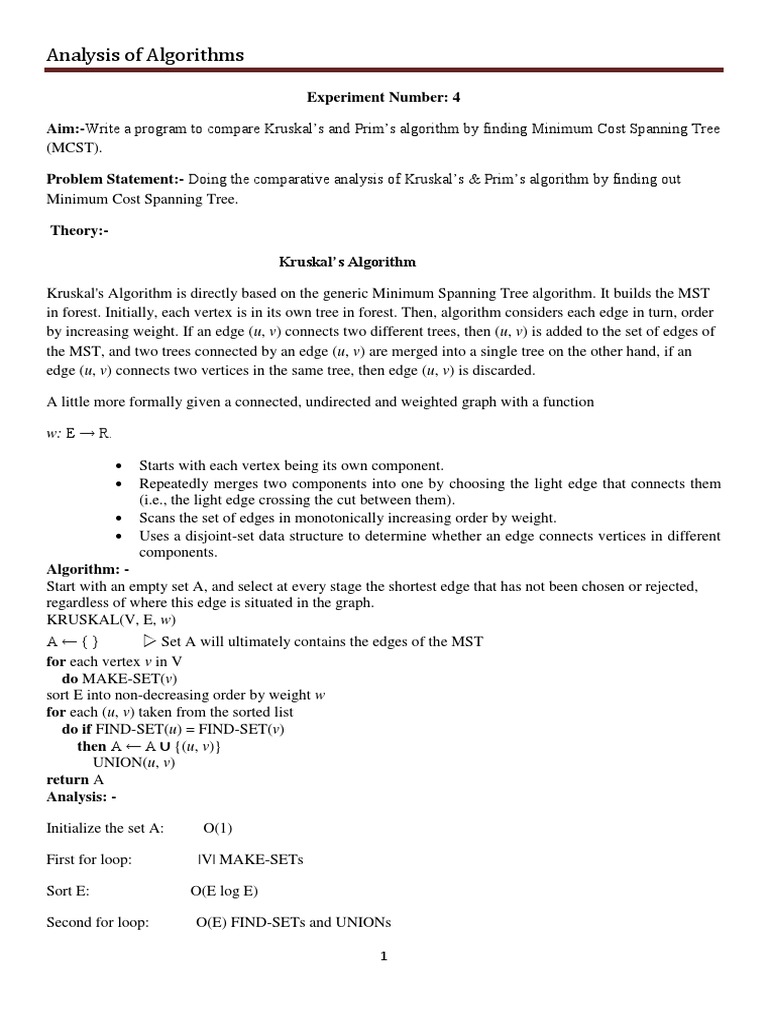 Aoa Experiment 4 Pdf Algorithms And Data Structures Computer Programming