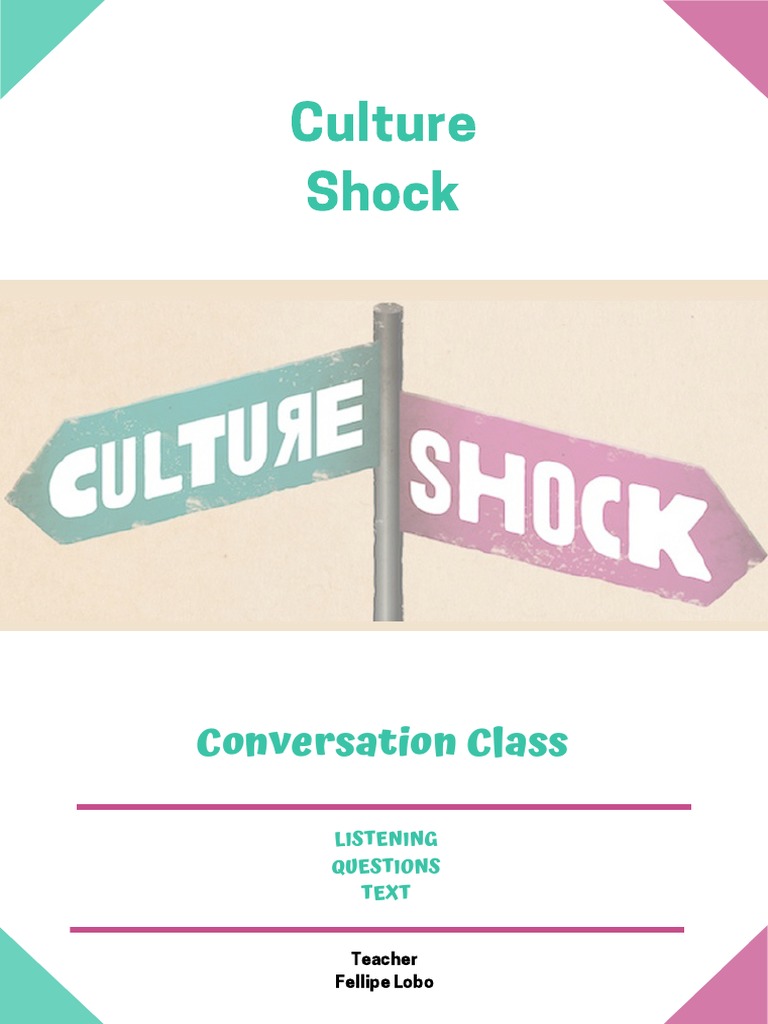 Culture Shock: Conversation Class | Download Free PDF | Patriarchy