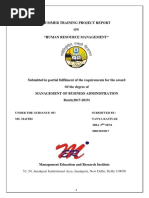 HR Internship Report 1 | PDF | Recruitment | Human Resource Management