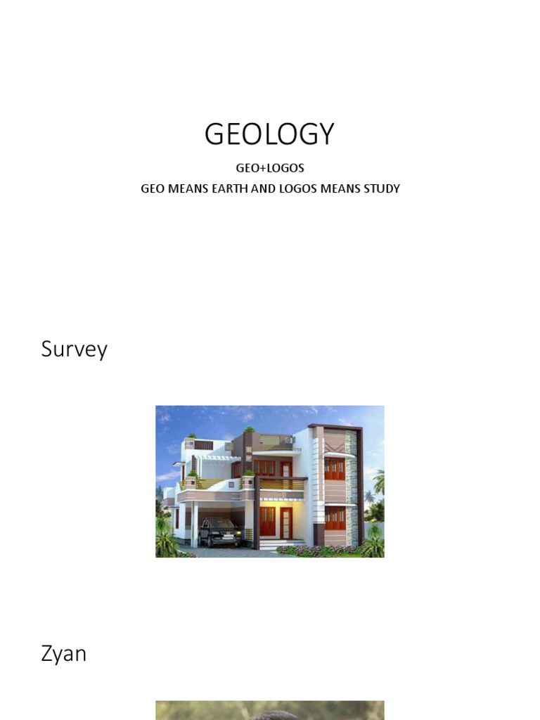 Geology: Geo+Logos Geo Means Earth and Logos Means Study | PDF