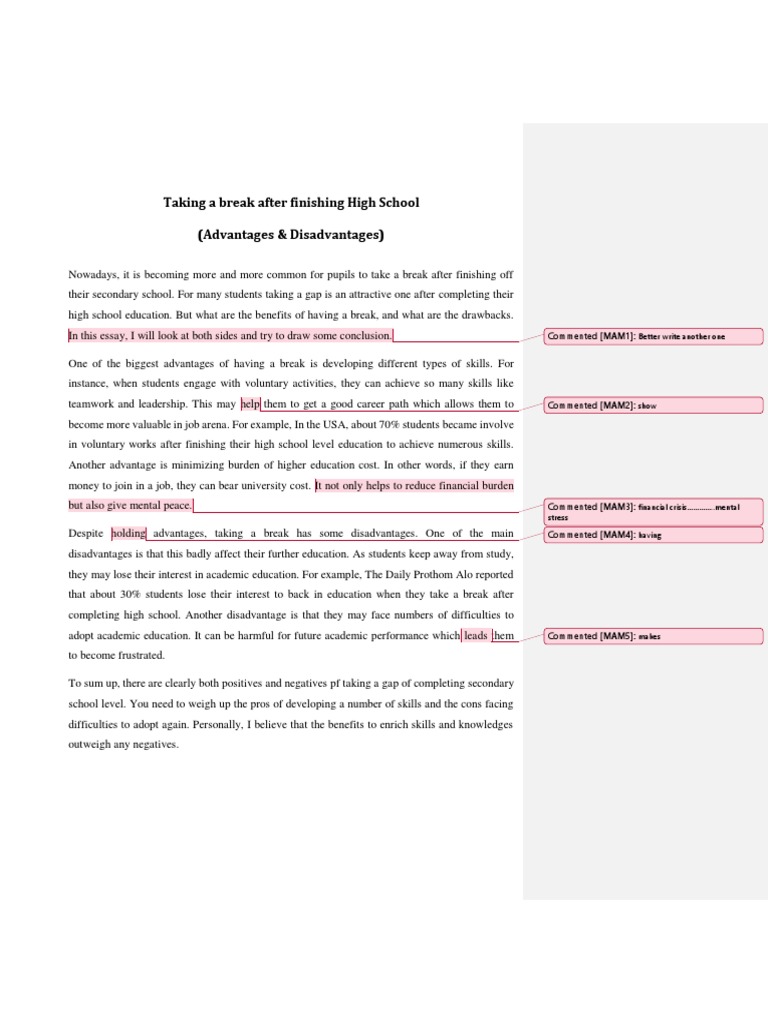 Benefits and Drawbacks of Taking a Gap Year | PDF | Change | Cognition