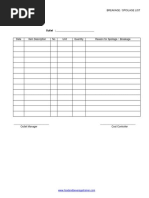 Food Testing Form | PDF