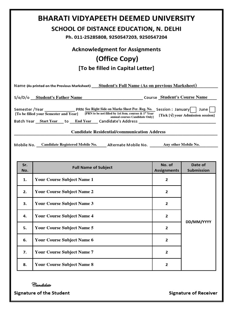 Format of Assignment 2019 PDF | PDF | Textbook | Question