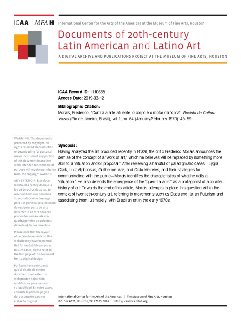 Documents of 20th-Century Latin American and Latino Art | PDF | Art ...