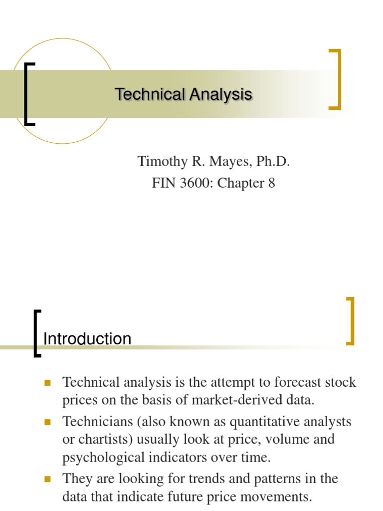 Technical Analysis PPT by Timothy Myers | PDF | Technical Analysis ...