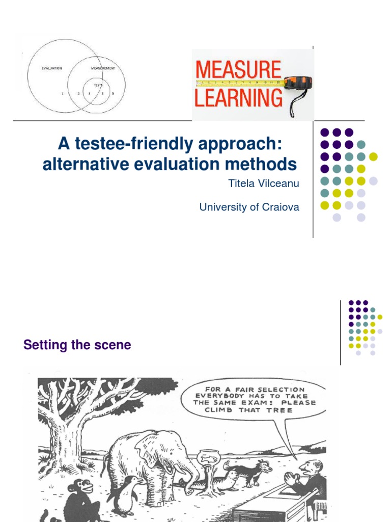 Testee-Friendly Alternative Assessment | PDF | Educational Assessment ...