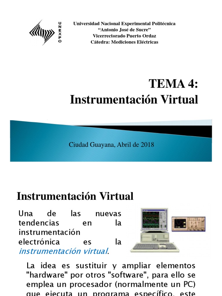 Instrumentación Virtual | Hardware de la computadora | Software