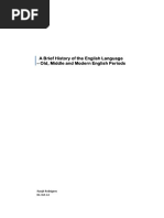 A Brief History of English | PDF | English Language | Grammatical Number