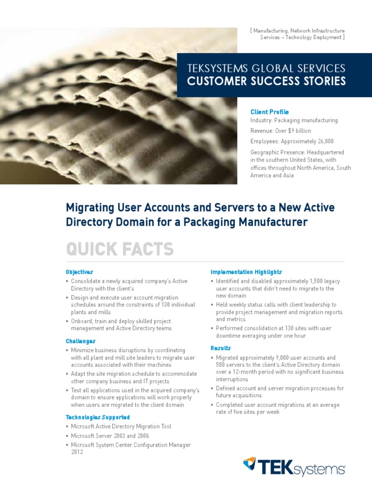 Migrating AD Accounts | PDF | Active Directory | Mergers And Acquisitions