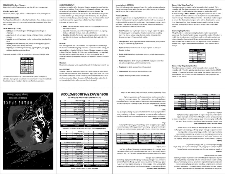 Rogue Space Rules Sample v1.1 | PDF | Armour | Leisure Rogue Space Rules Sample v1.1 | PDF | Armour | Leisure