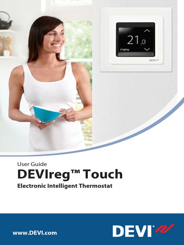 DEVI Touch User Guide | PDF | Thermostat | Menu (Computing)