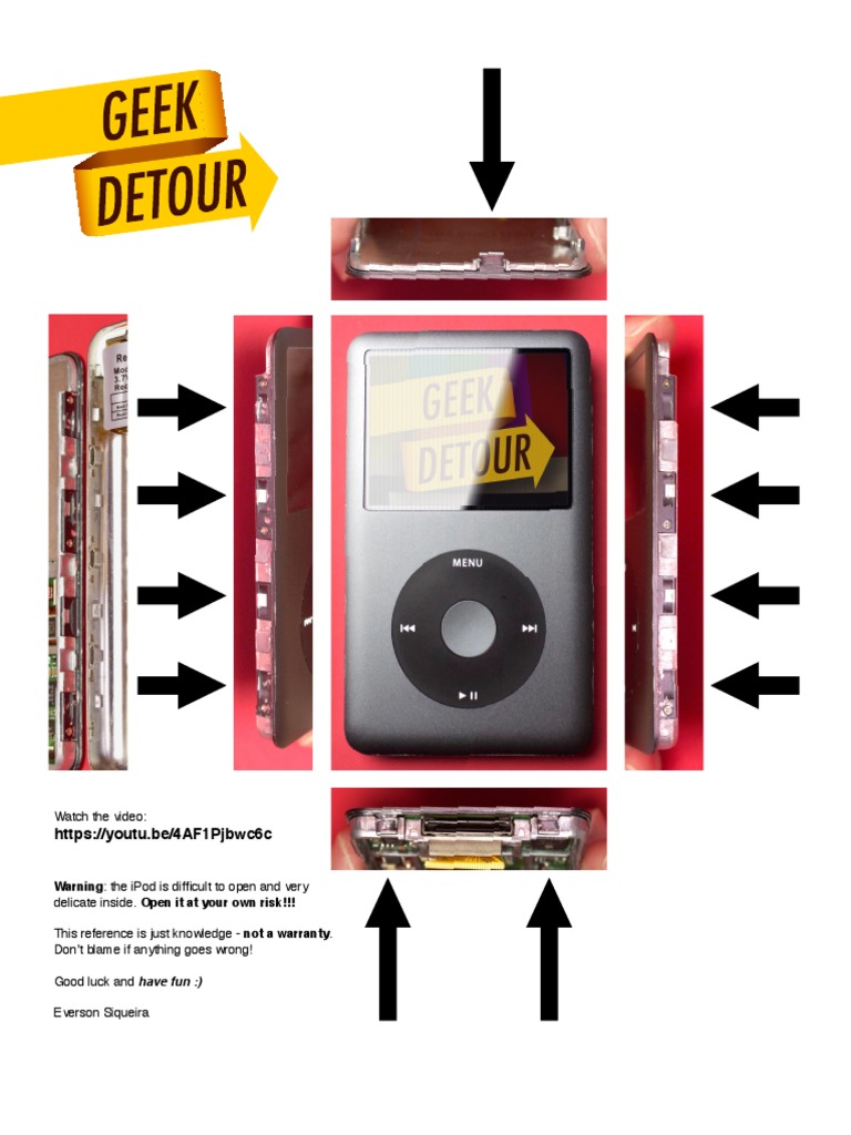 Opening Your iPod Classic Safely | PDF | Cooking, Food & Wine