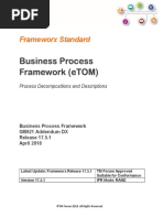 TM Forum Business Process Framework eTOM 12.5 | PDF | Itil | Invoice