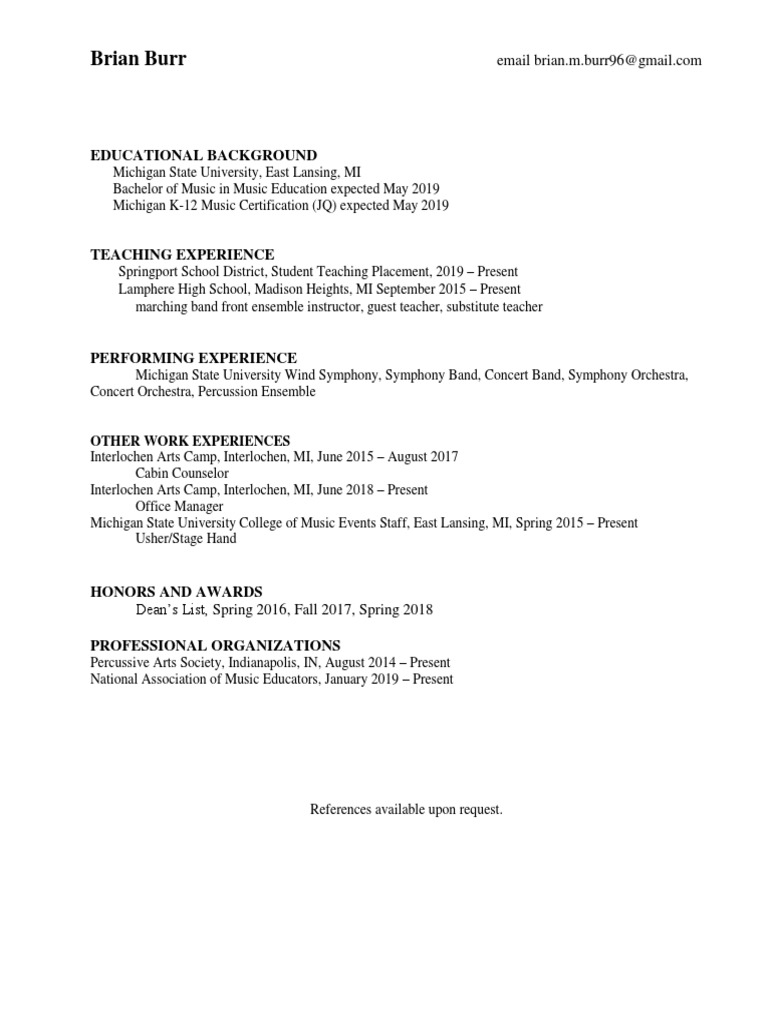 Brian Burr 1 PG | PDF