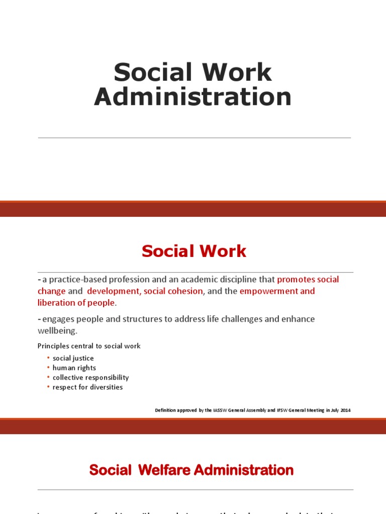 A Comprehensive Overview of Key Concepts in Social Work Administration ...