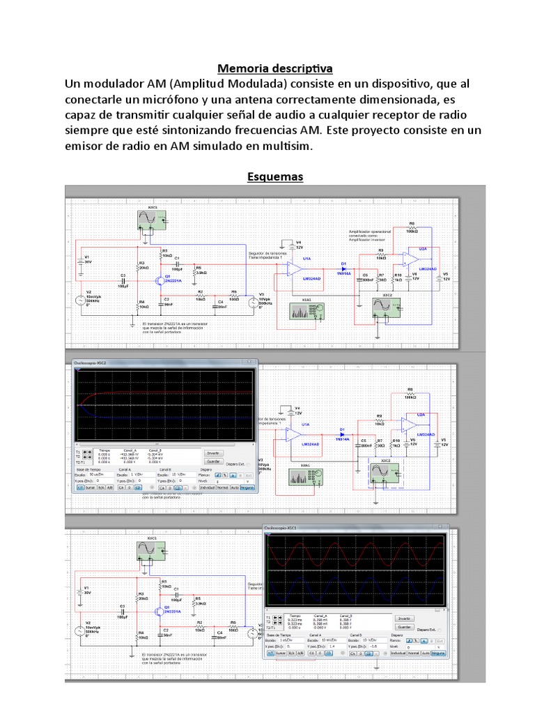 Modulador AM | PDF | Amplificador operacional | Transmisor