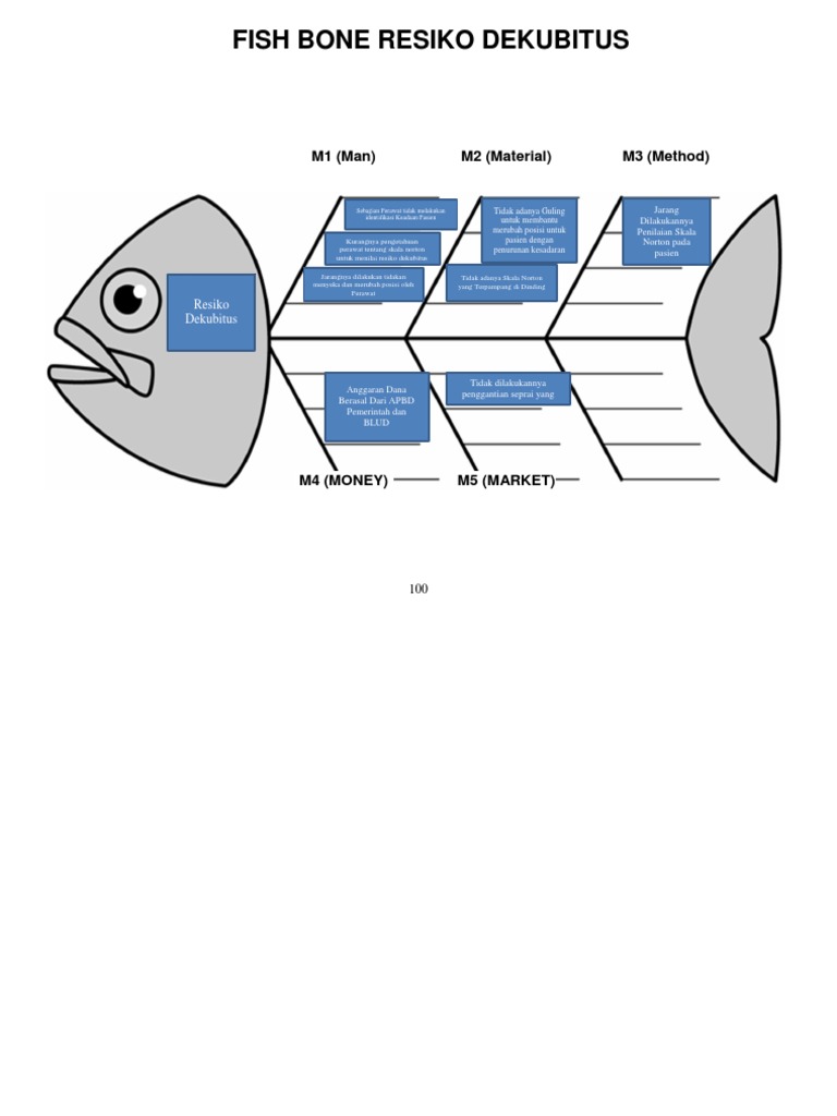 Diagram Fishbone Resiko Dekubitus | PDF