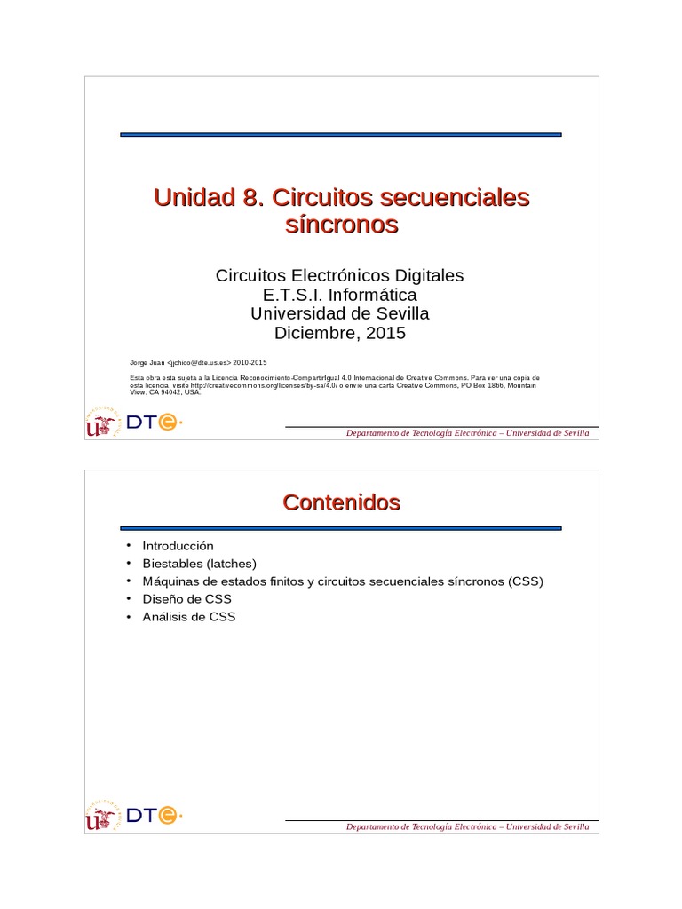 Unidad08 Secuenciales | PDF | Diseño electronico | Electrónica digital