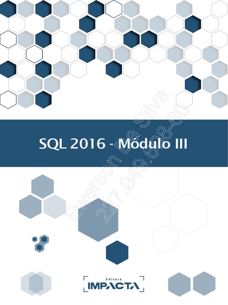 Apostila - SQL 2016 - Modulo III 1 PDF | PDF | Microsoft SQL Server ...