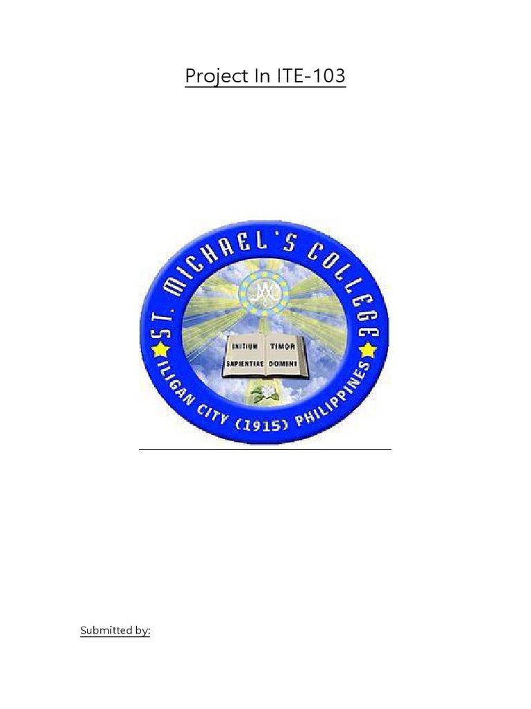 Project in ITE 103 | PDF