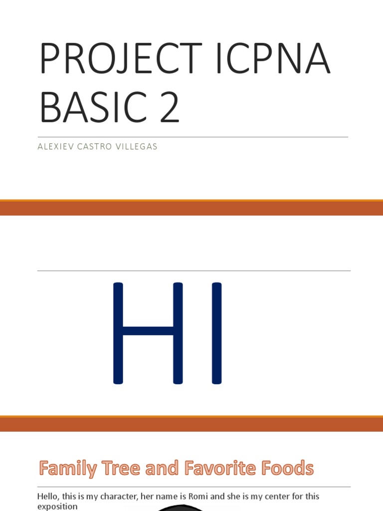 Project Icpna Basic 2: Alexiev Castro Villegas | PDF
