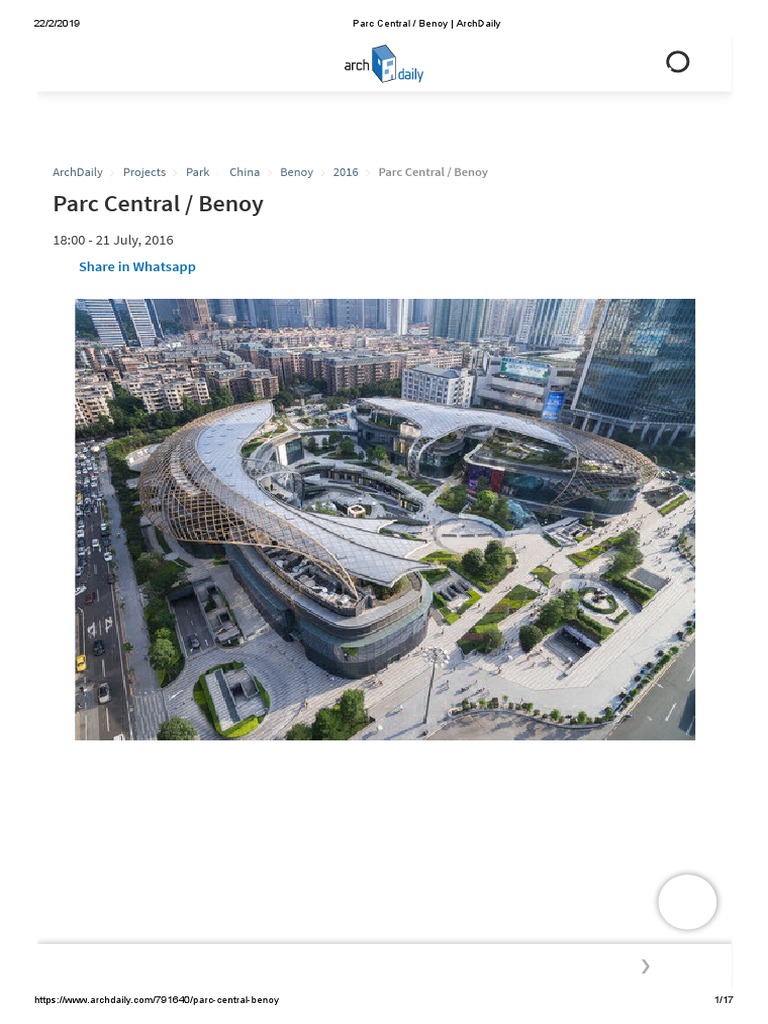 Parc Central Benoy | PDF | Engineering | Design