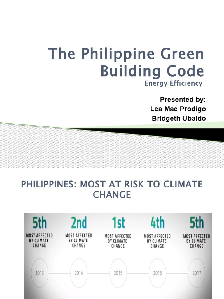 Philippine Green Building Code Overview | PDF | Efficient Energy Use ...