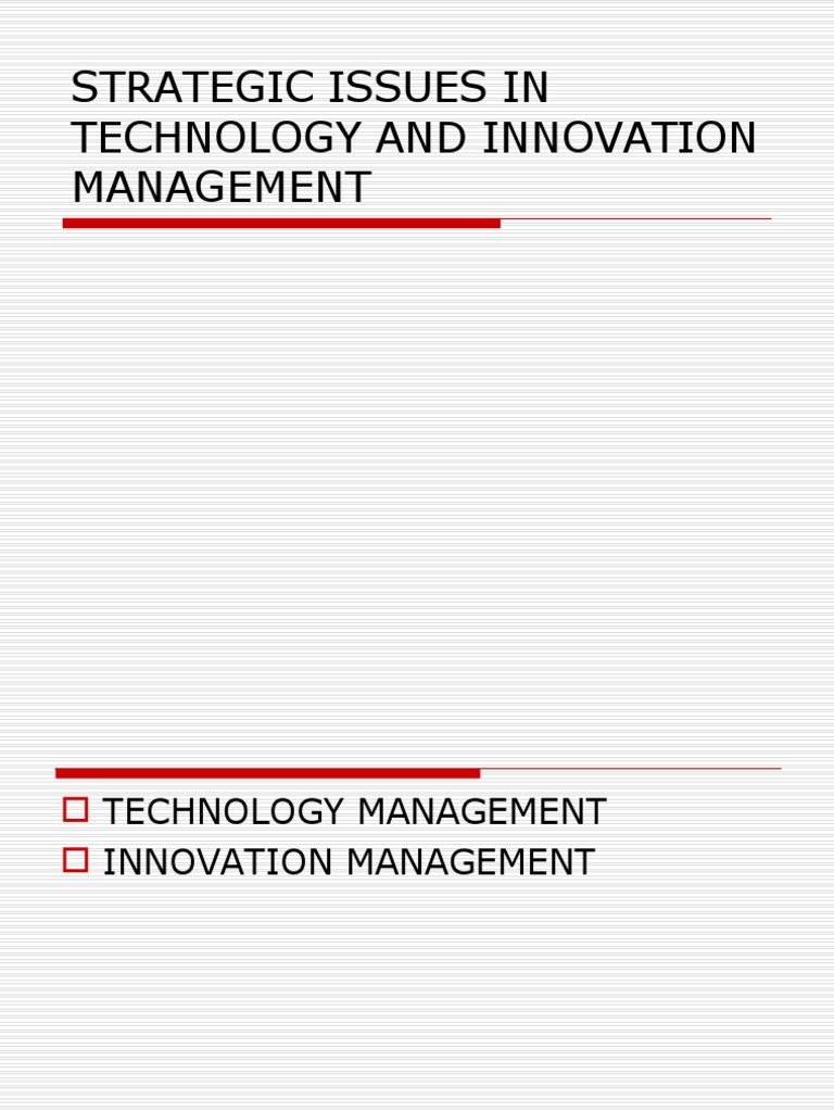 Strategic Issues in Strategic Management | Download Free PDF ...