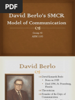 Berlo's Model of Communication | PDF | Communication | Cognition