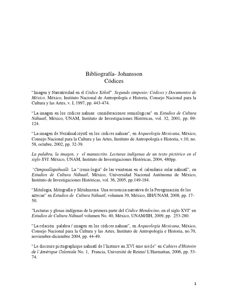 Patrick Johanson | PDF | azteca | Paleografía
