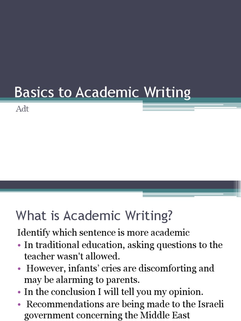 Basic Academic Writing | PDF | Phrase | Verb