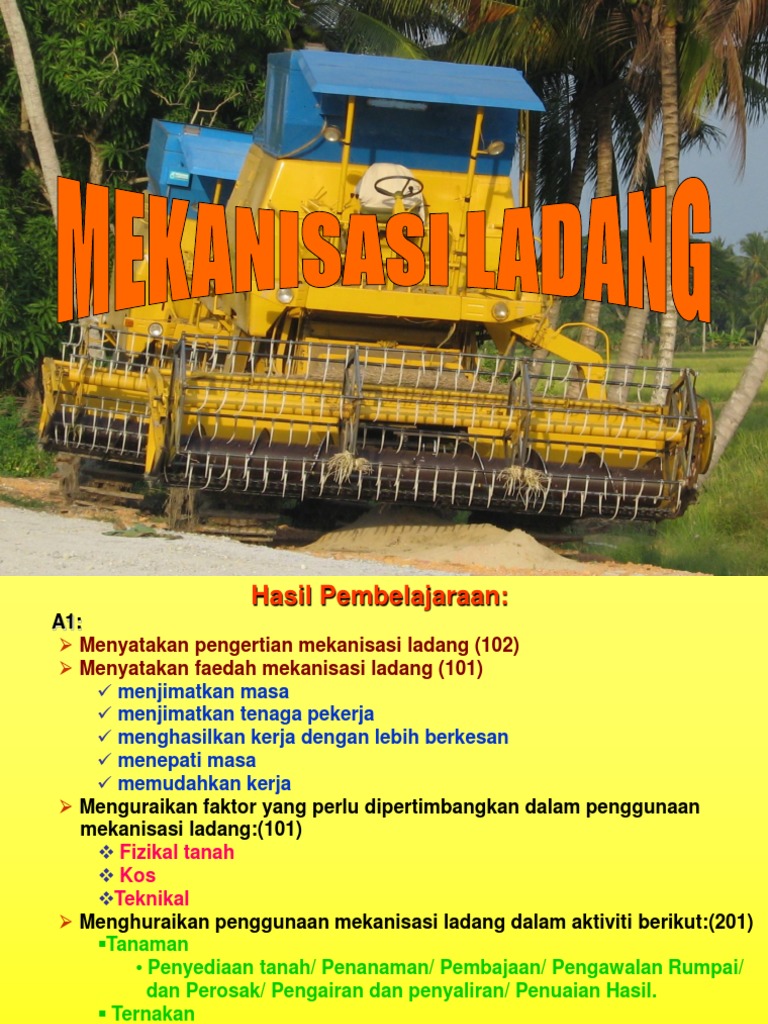Mekanisasi Ladang | PDF Mekanisasi Ladang | PDF