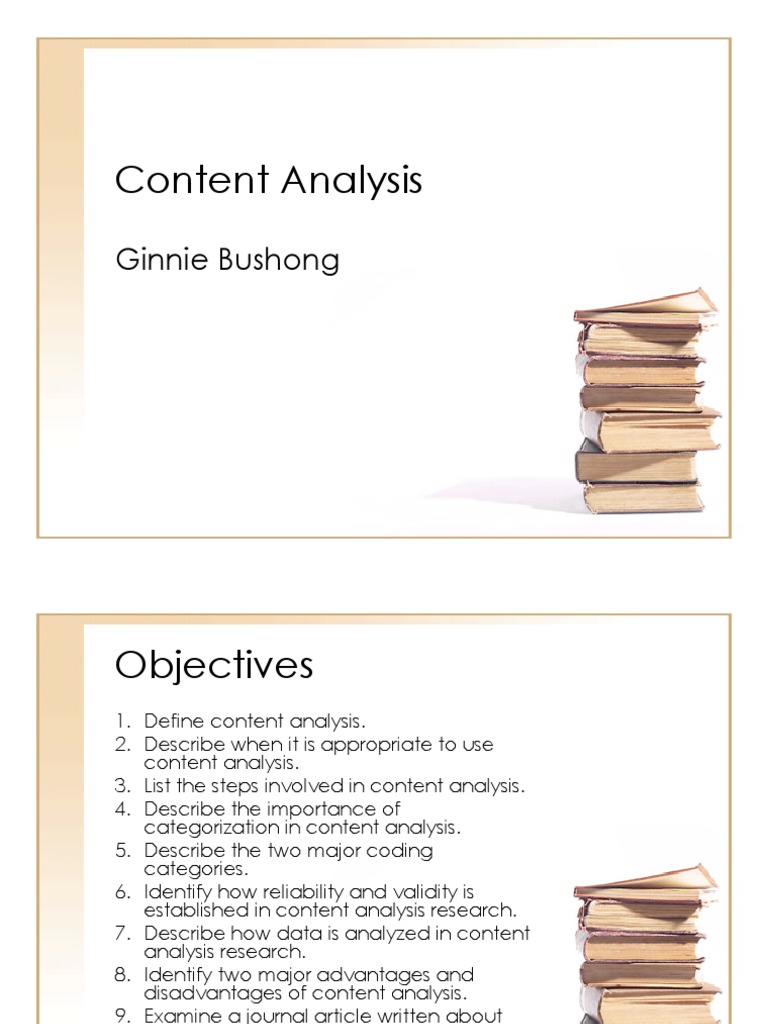 Content Analysis | PDF | Data Analysis | Validity (Statistics)