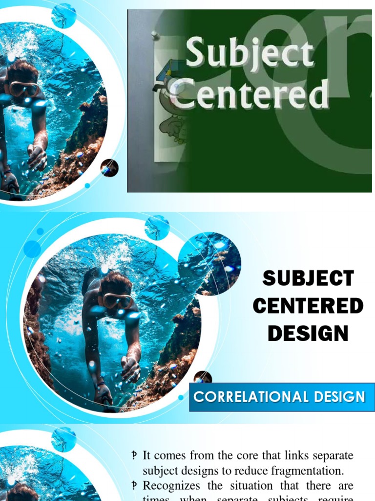 Subject Centered - Correlational Design | PDF | Curriculum | Psychology