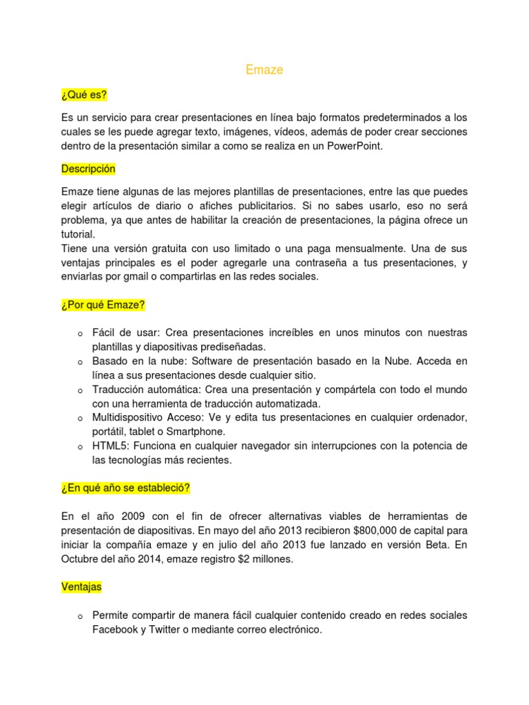 Emaze | PDF | Microsoft PowerPoint | Internet