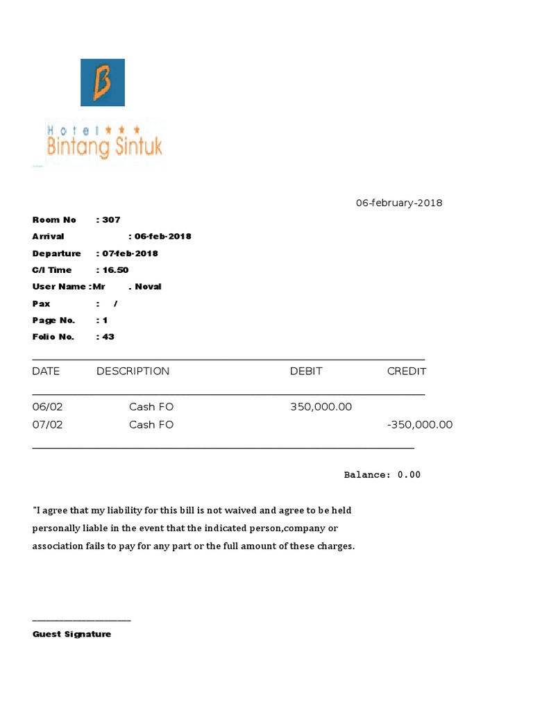Hotel Bintang Sintuk | PDF