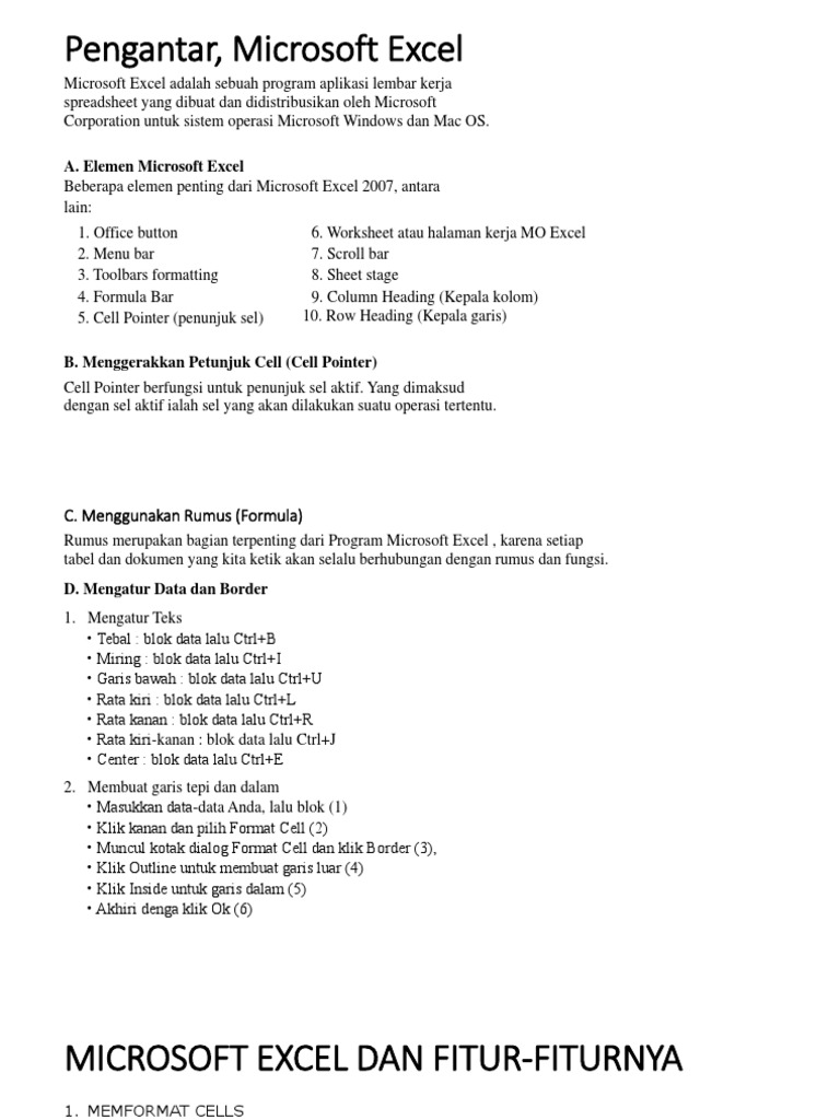 Rangkuman Excel | PDF