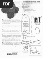 Free Moccasin Pattern Instructions | PDF | Seam (Sewing) | Foot
