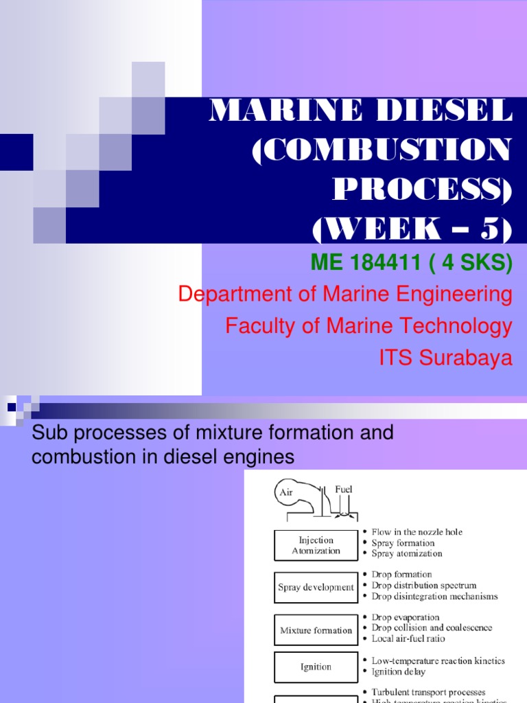 Marine Diesel (Combustion Process) (WEEK - 5) : Department of Marine ...