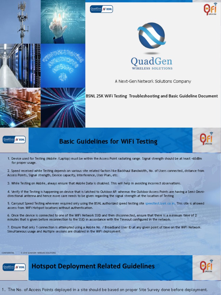 Basic Guidelines For WiFi Testing & Troubleshooting PDF | PDF | Wi Fi ...
