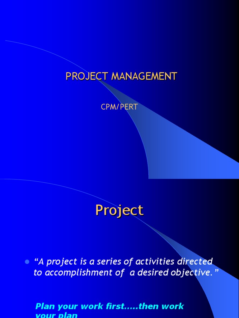 Quanti Slide 7 Pert CPM | PDF | Project Management | Analysis
