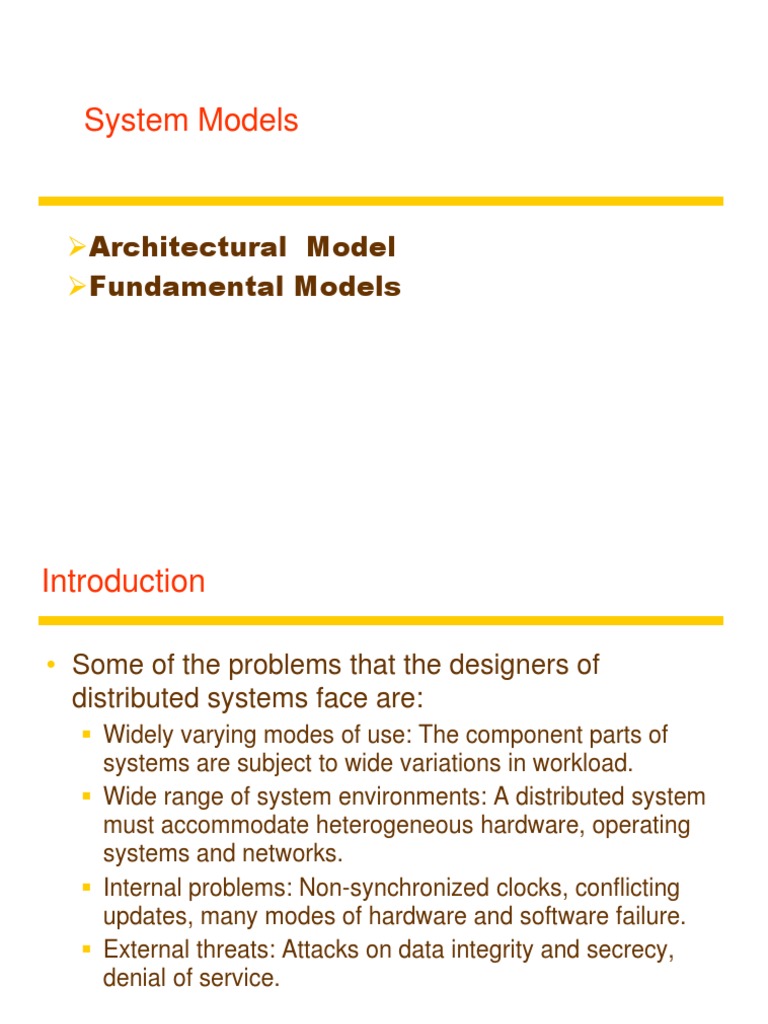 Unit 1 System Models Distributed Computing Pdf Clientserver Model