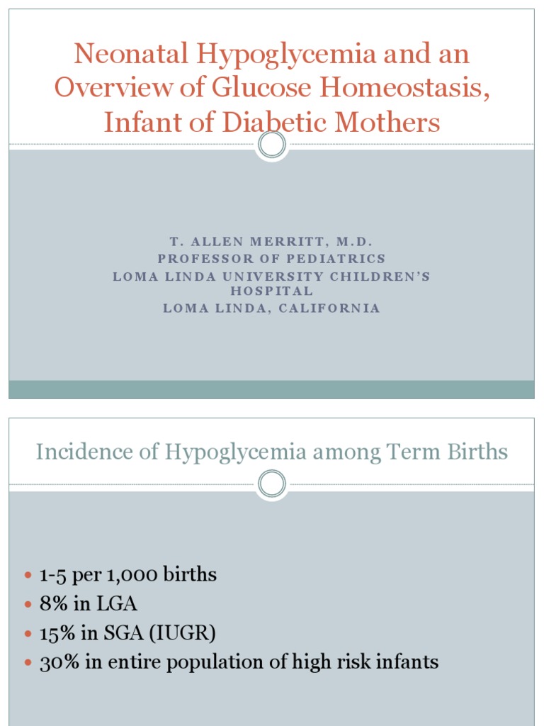 Neonatal Hypoglycemia: Causes, Risk Factors, Presentation, and ...