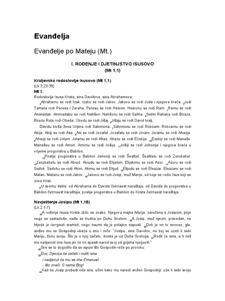 Novi Zavjet PDF | PDF