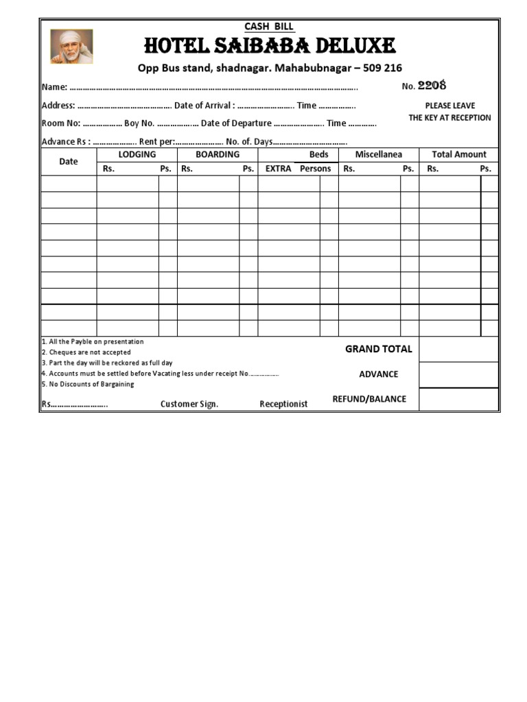 Hotel Saibaba Deluxe: Opp Bus Stand, Shadnagar. Mahabubnagar - 509 216 ...