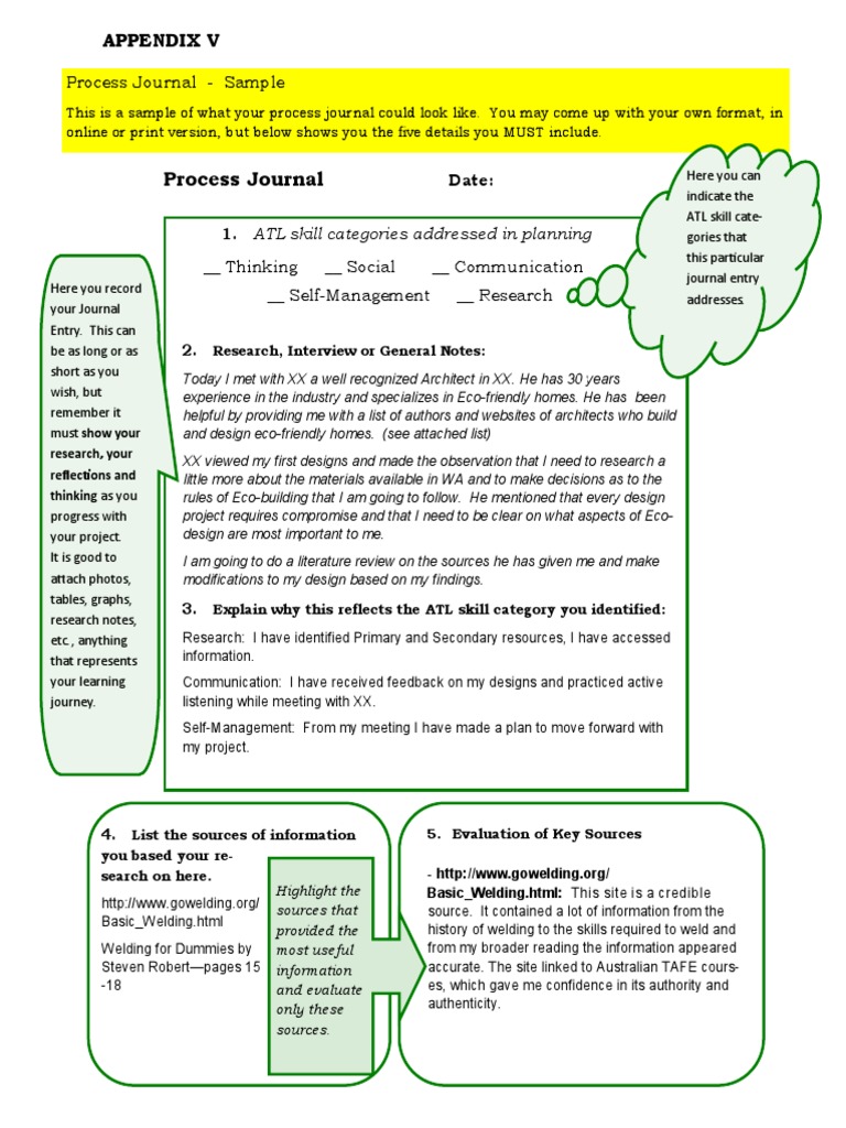 Sample of A Process Journal PDF | PDF | Computers