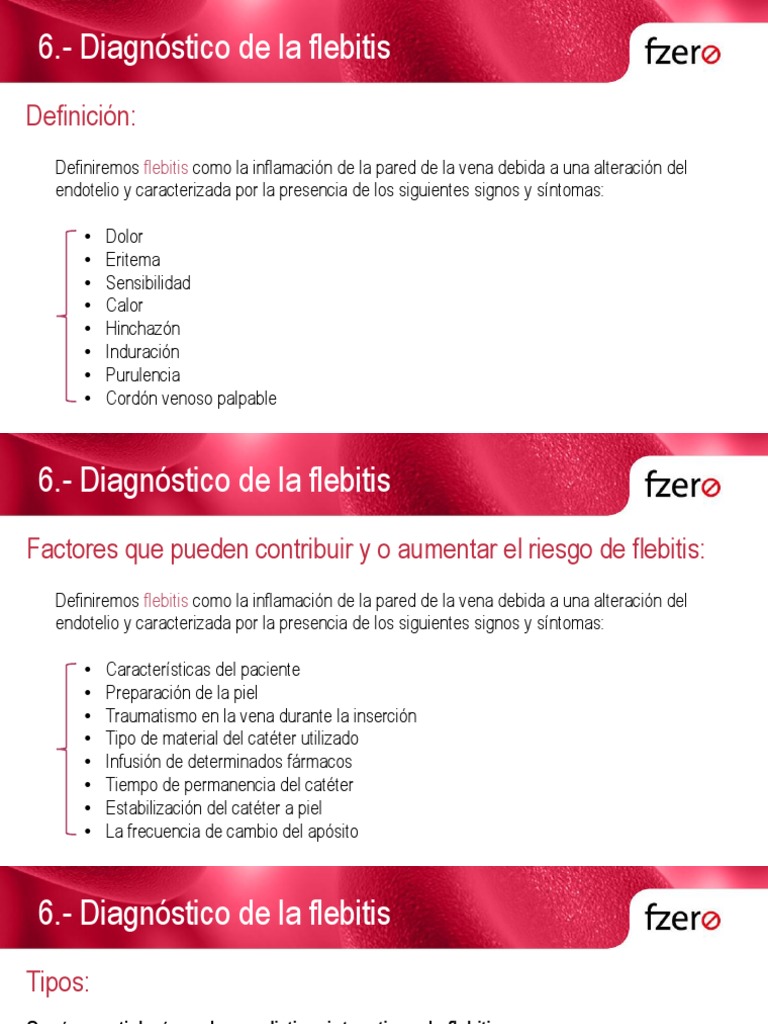 6 Diagnostico de La Flebitis | Diagnóstico médico | Inflamación