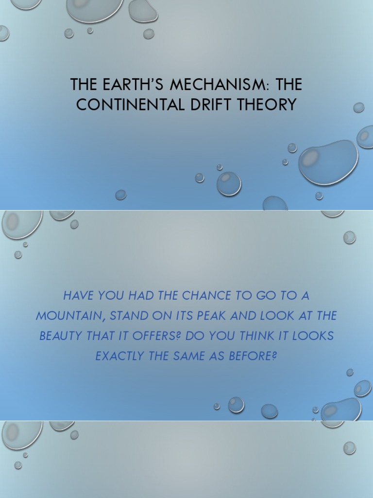 Continental Drift Seafloor Spreading Plate Tectonic | PDF | Plate ...